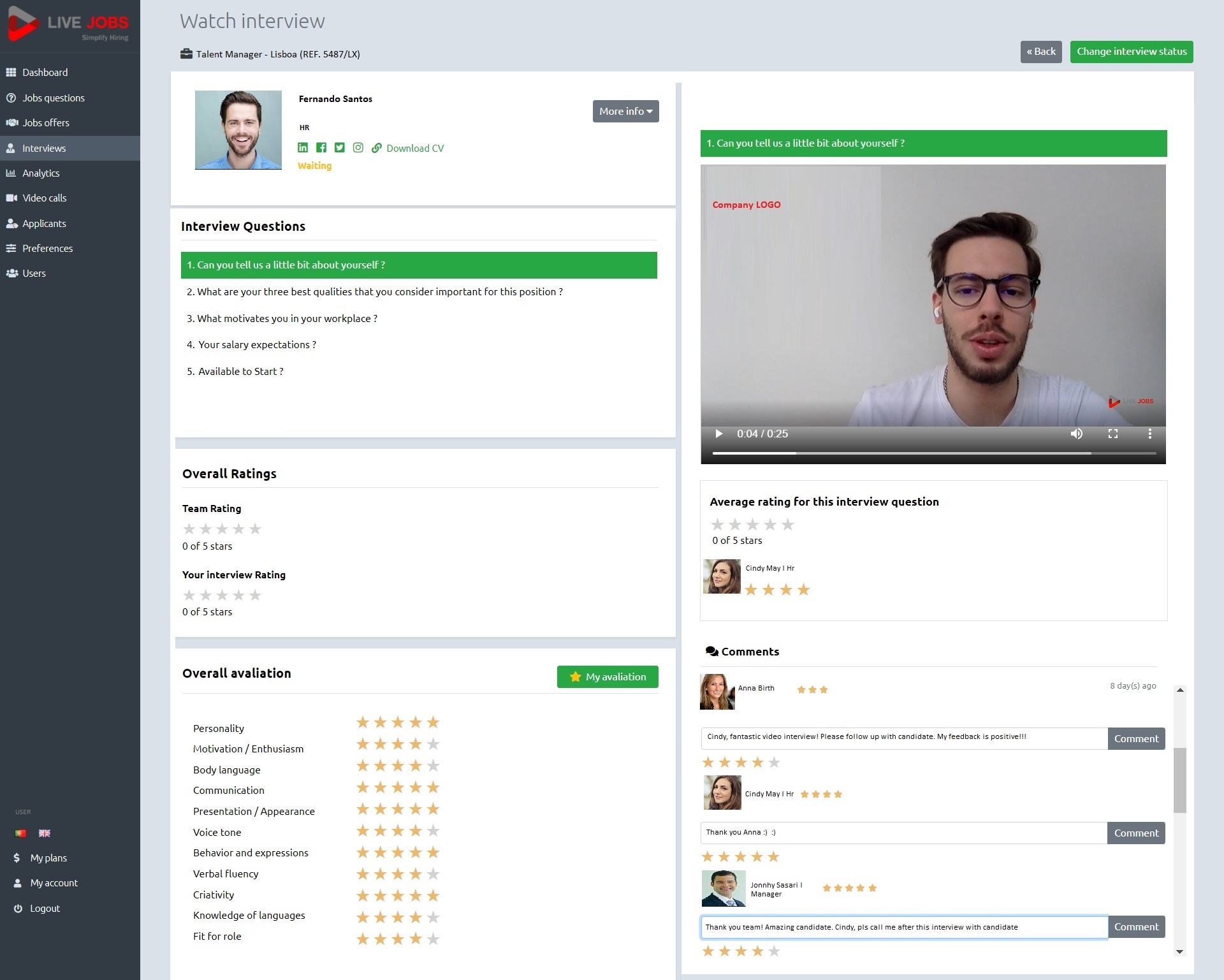 Interview software built for recruiting